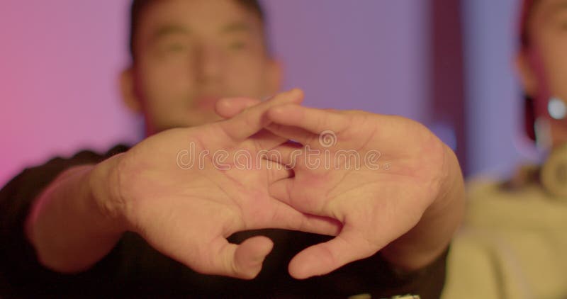 Ready To Start Playing Fingers and Hands before a Video Game Stock ...