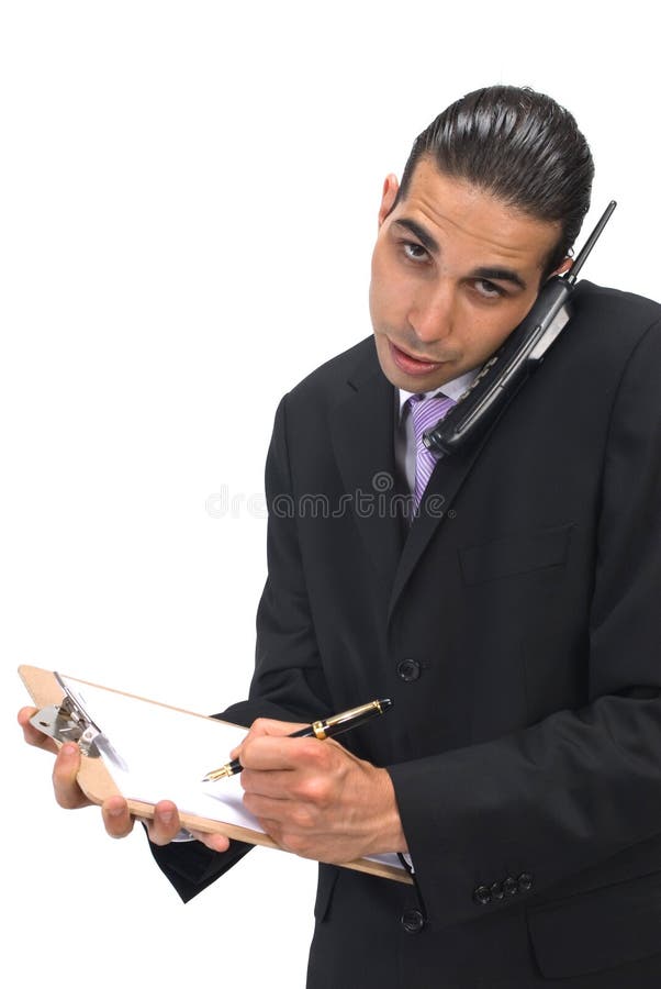 Ready to take notes stock image. Image of holding, male - 866073