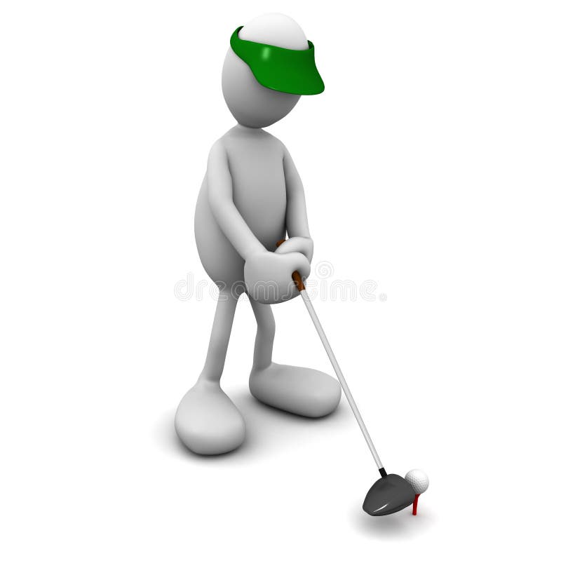 Cartoon Golfer Vector stock vector. Illustration of comic - 20089467