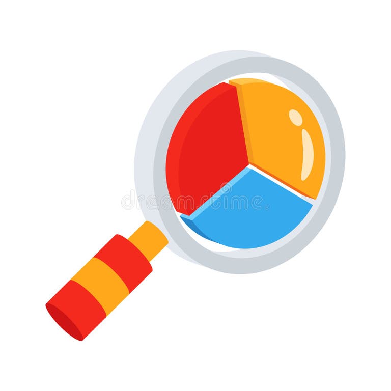 Ready To Use 3d Style Icon of Data Analysis Stock Vector - Illustration ...