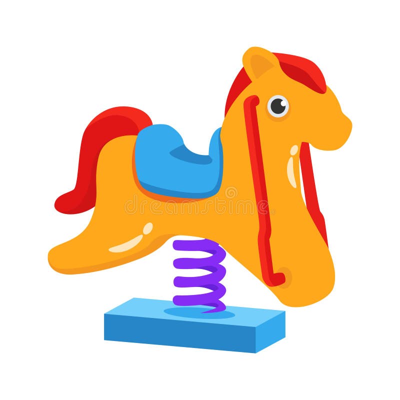 Ready To Use 3d Style Icon of Spring Horse Ride Stock Illustration ...