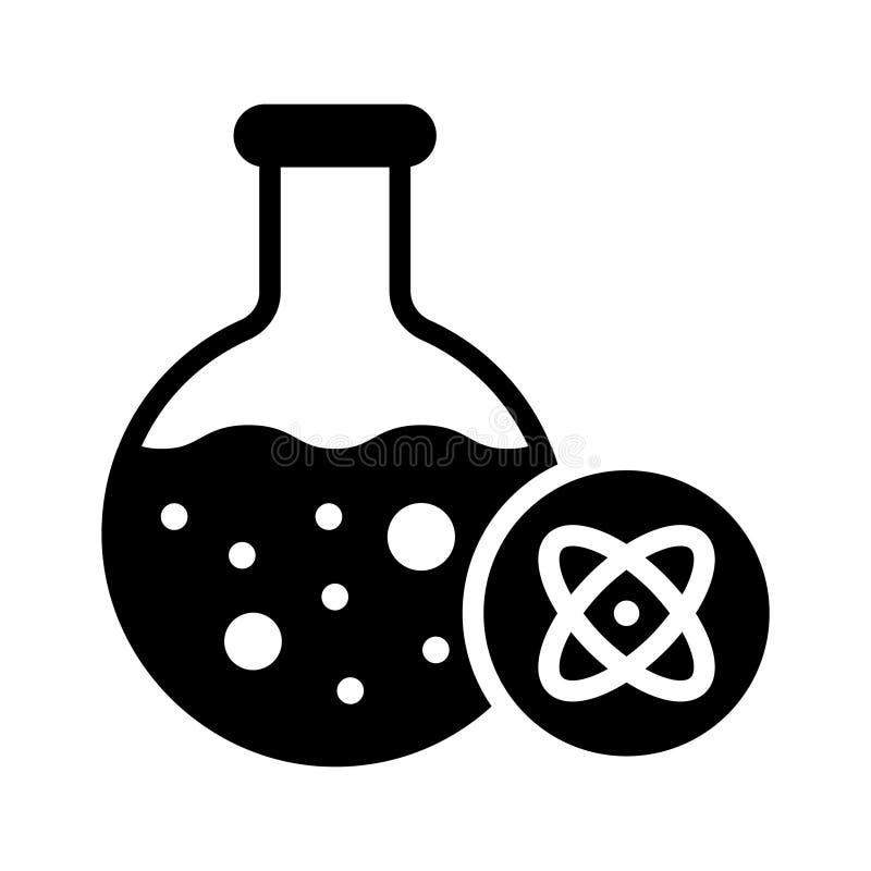Ready To Use Glyph Style Icon of Chemistry Flask Stock Vector ...