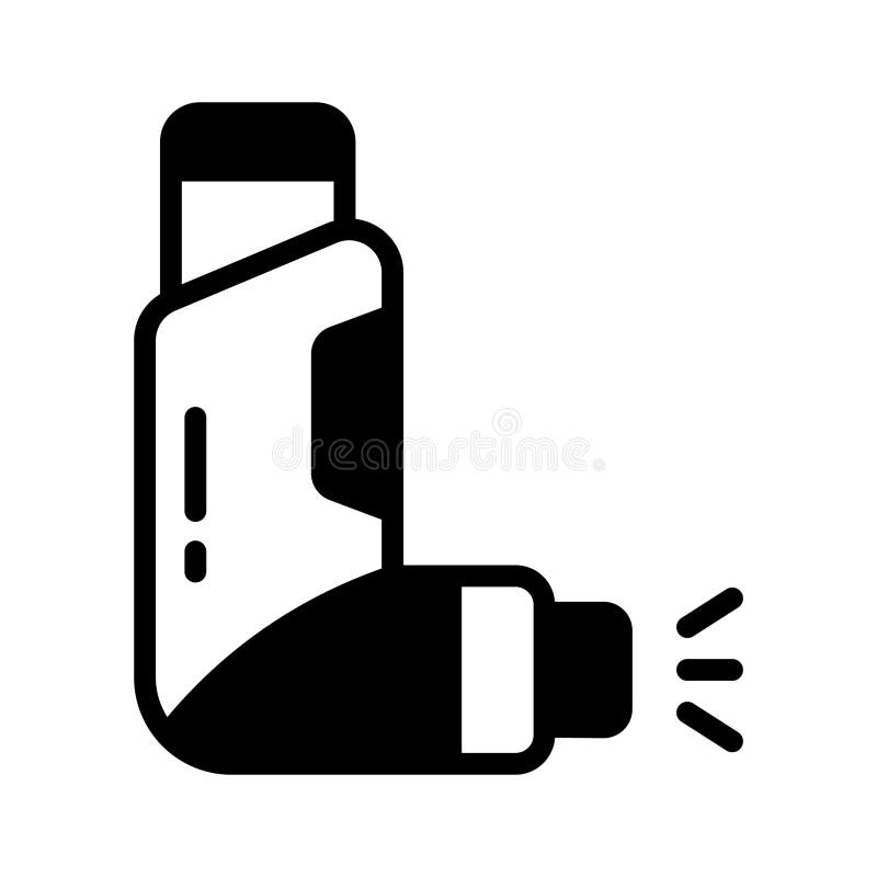 Ready To Use Glyph Style Icon of Inhaler Pump Stock Vector ...