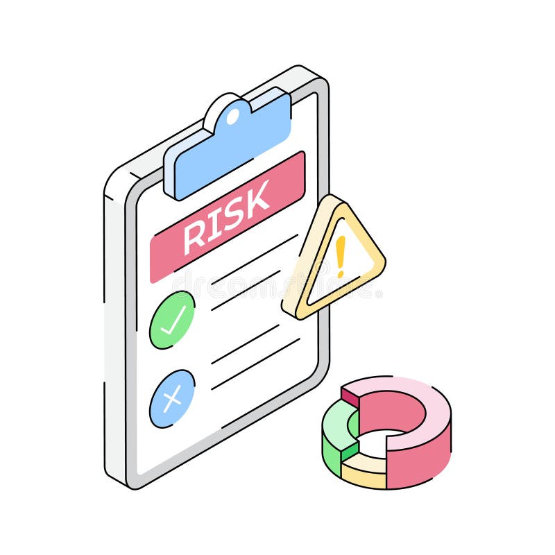 Ready To Use Isometric Icon of Risk Management Stock Vector ...