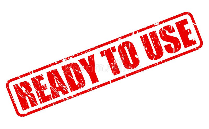 Ready To Use Red Stamp Text Stock Vector - Illustration of ready ...