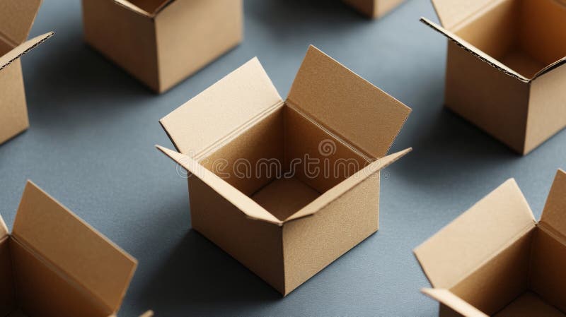 Ready for Use in Moving and Packing are the Open and Empty Cardboard ...