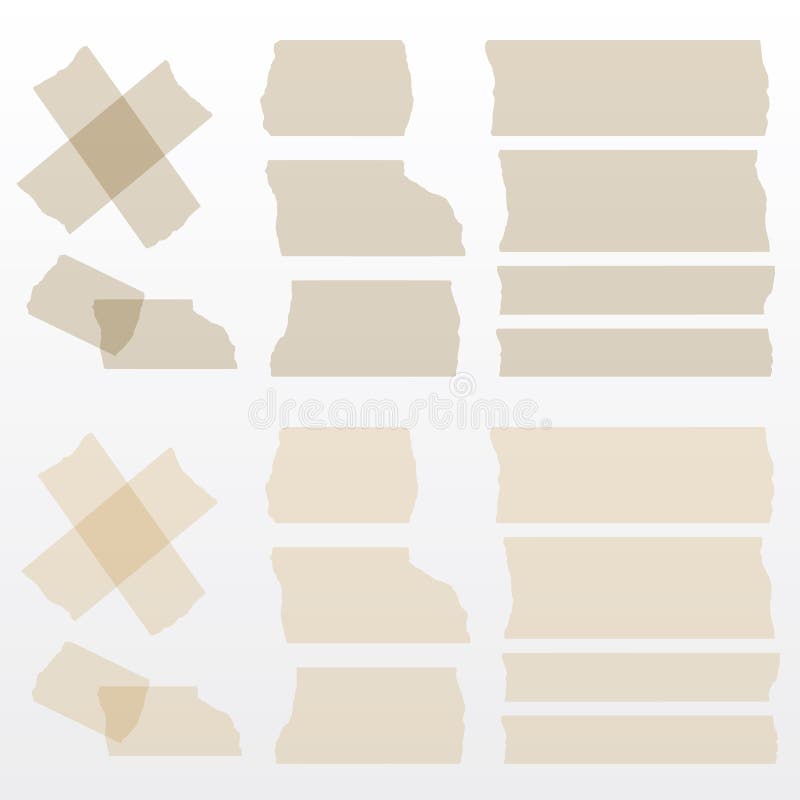 Real adhesive tapes stock illustration. Illustration of background ...