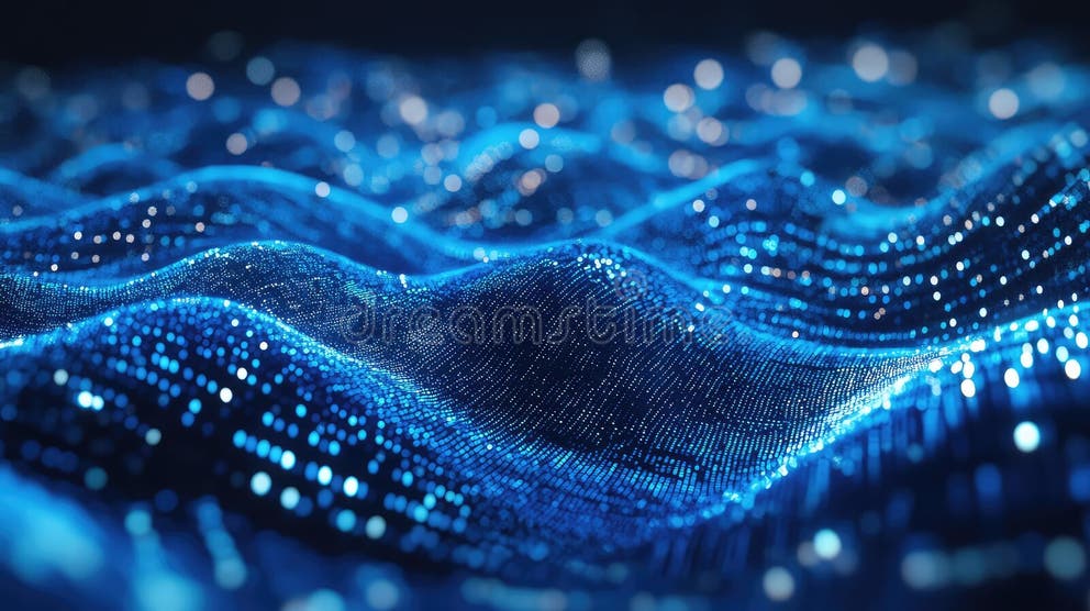 Real animating data stream stock illustration. Illustration of time ...