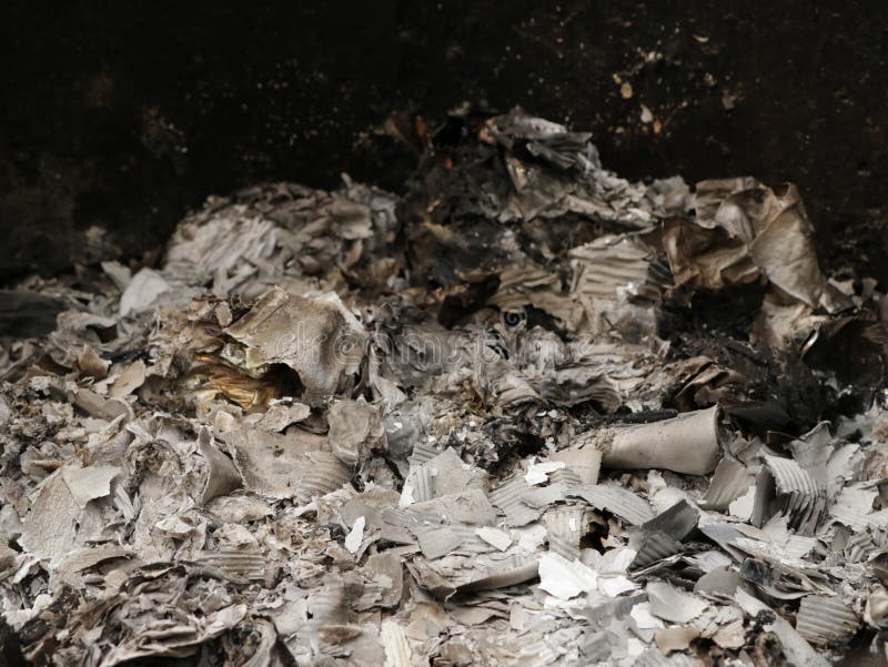 Paper ash stock photo. Image of heat, close, damage, burn - 8952808