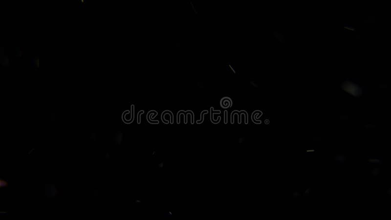 Real Backlit Natural Floating Dust Particles Fast Moving Over Black ...
