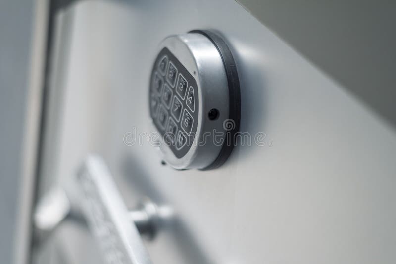 Real Bank Vault Door. Closed Safe in Bank Stock Photo - Image of ...
