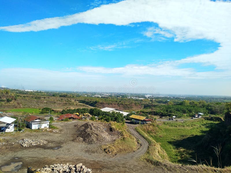 The Real Beauty of the Village with Natural Views Stock Photo - Image ...