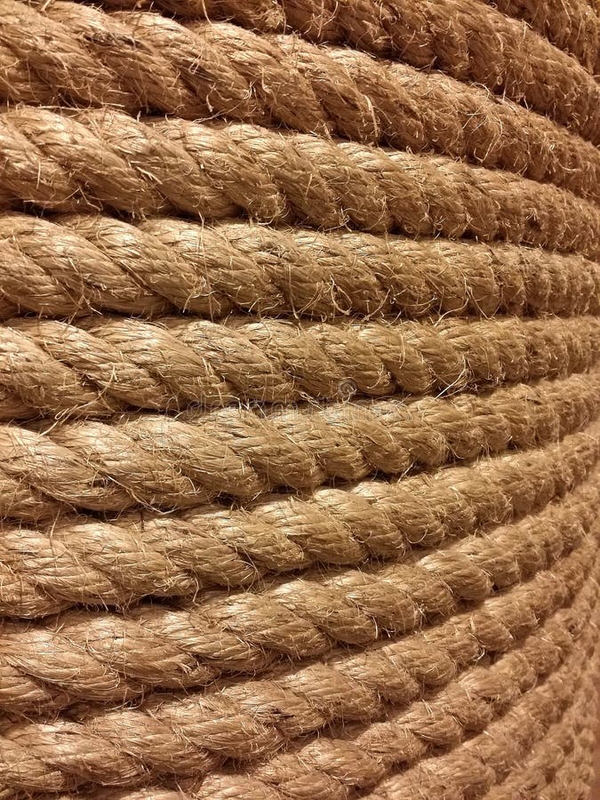 Real Big Rough and Tough Rope. Stock Photo - Image of rope, packthread ...