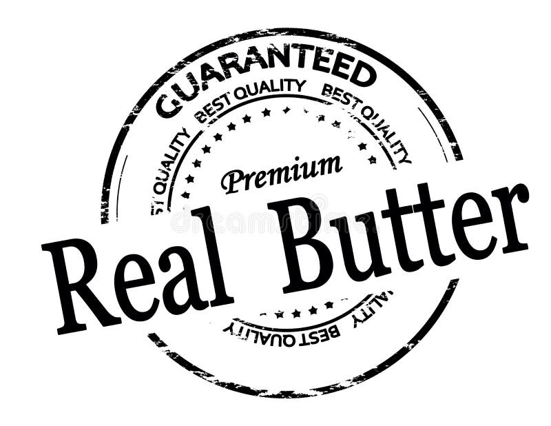 Black Stamp with Text Real Butter Stock Vector - Illustration of price ...