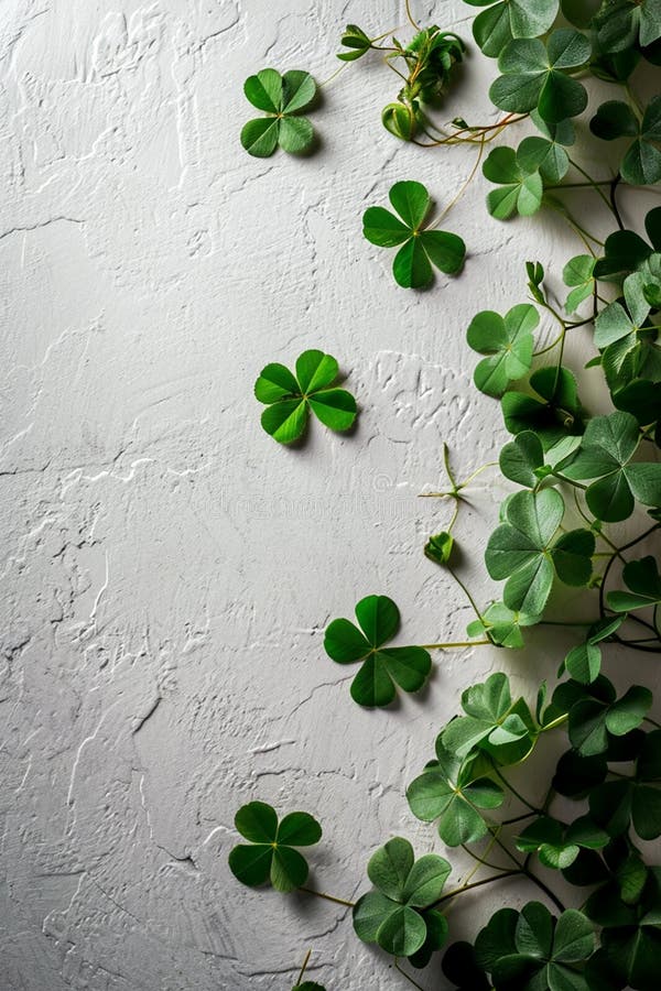 Real Clover Leaves for St. Patrick S Day. Selective Focus Stock Image ...