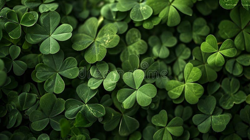 Real Clover Leaves for St. Patrick S Day. Selective Focus Stock Photo ...