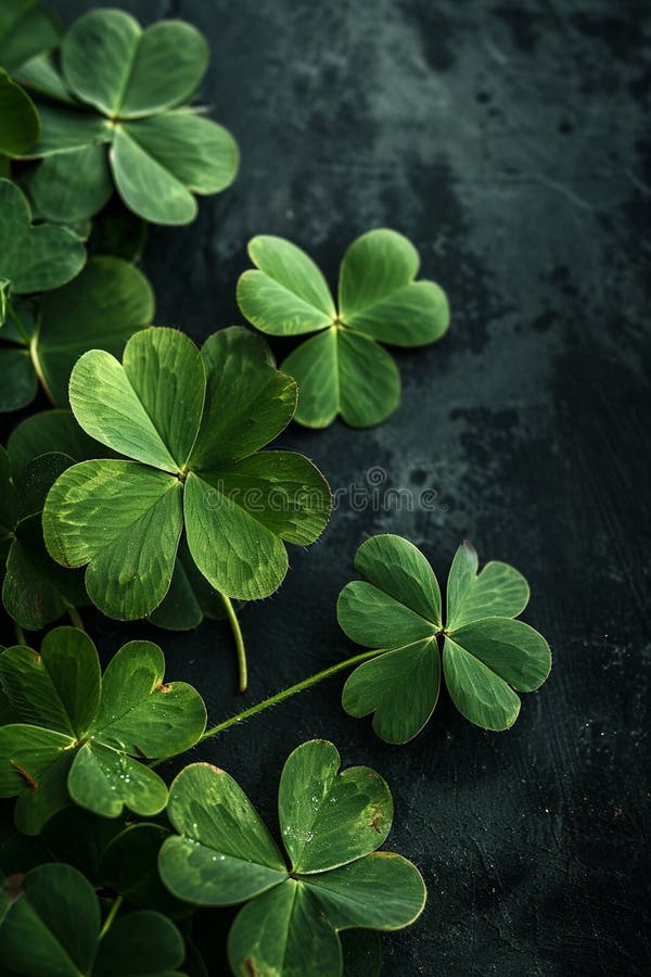 Real Clover Leaves for St. Patrick S Day. Selective Focus Stock Photo ...