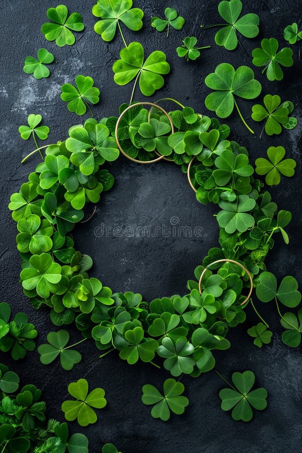 Real Clover Leaves for St. Patrick S Day. Selective Focus Stock Photo ...
