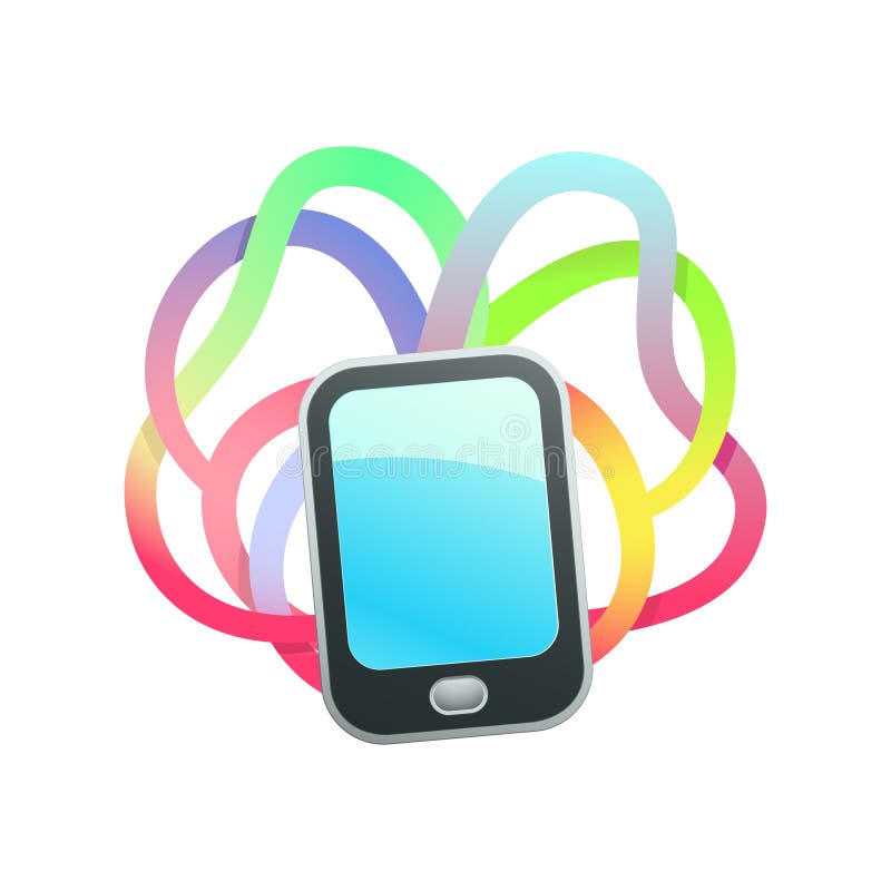 Real colors of the phone stock vector. Illustration of global - 30081979