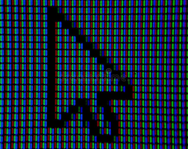 Real computer pixels, zoom stock image. Image of darkness - 128939415
