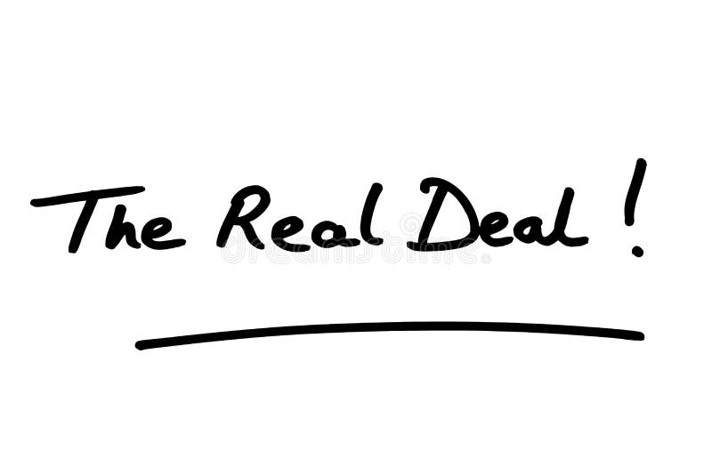 The Real Deal stock illustration. Illustration of capable - 206854944