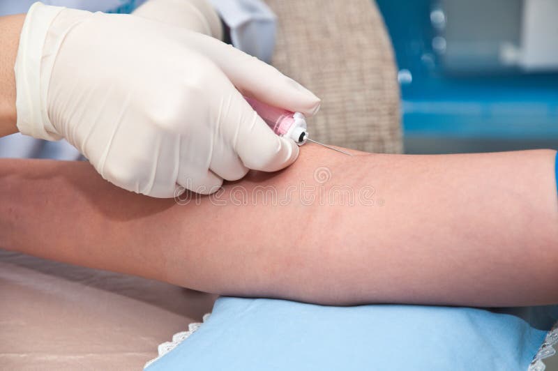 Real Drawing Blood Procedure Stock Photo - Image of medicine, sample ...
