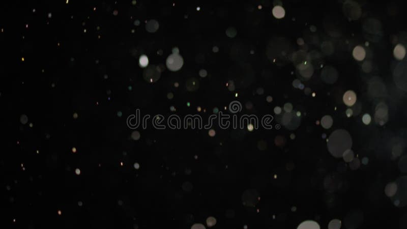 Real Dust Particles Floating on Black Background Stock Video - Video of ...