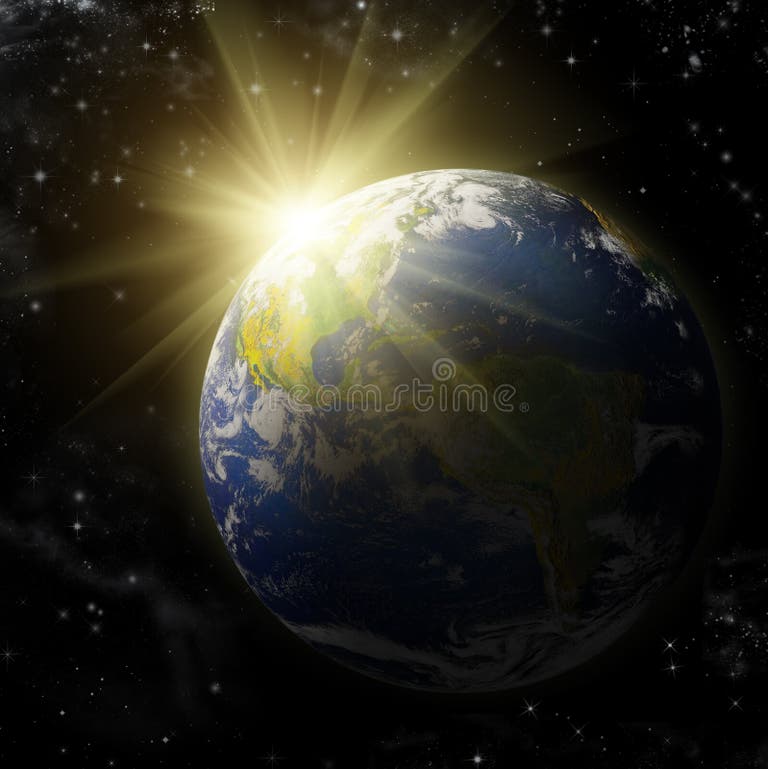 Real Earth Planet stock illustration. Illustration of ball - 15250040