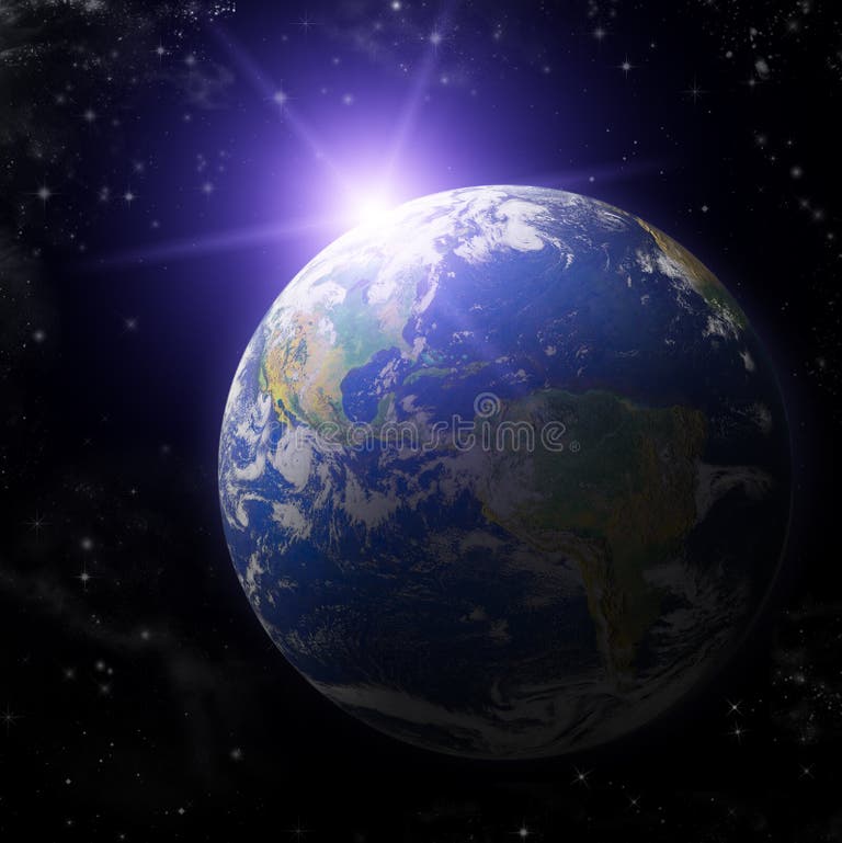 Real Earth Planet stock illustration. Illustration of ball - 15341613