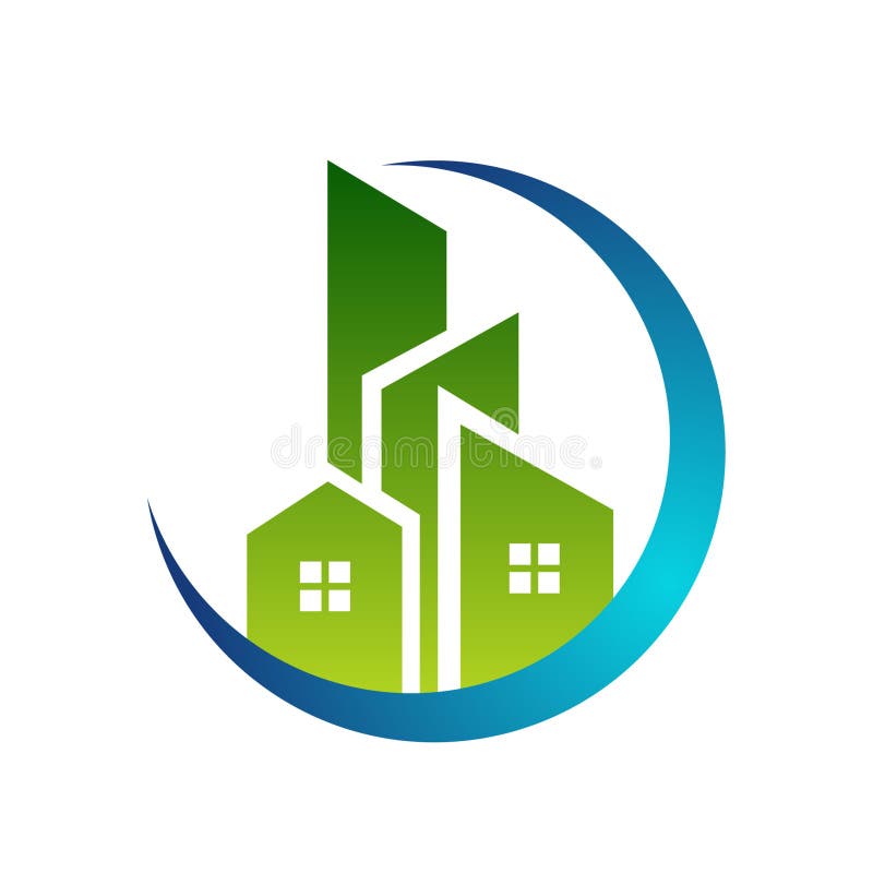 Real Estate, Building and Construction Logo Vector Design. Stock Vector ...