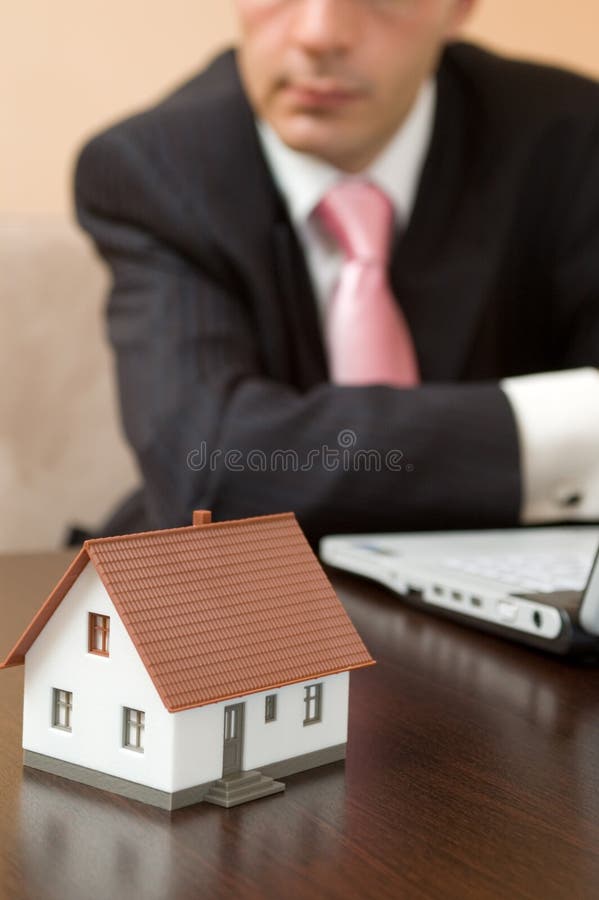 Real estate stock photo. Image of house, model, contractors - 4382364