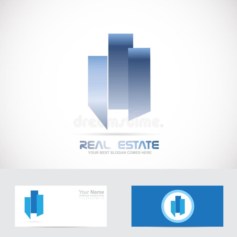 Real Estate Abstract Shape Logo Stock Vector - Illustration of ...