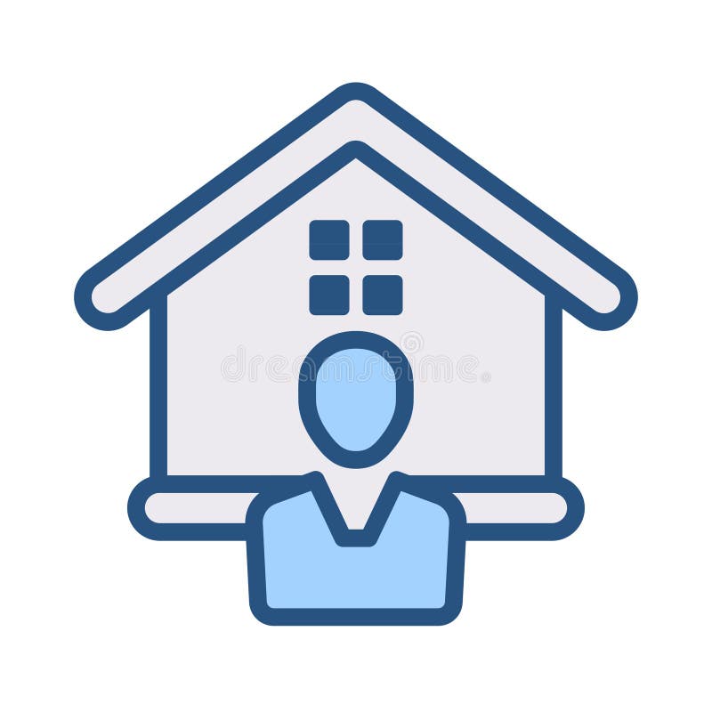 Real Estate Agent Icon stock vector. Illustration of support - 292067501