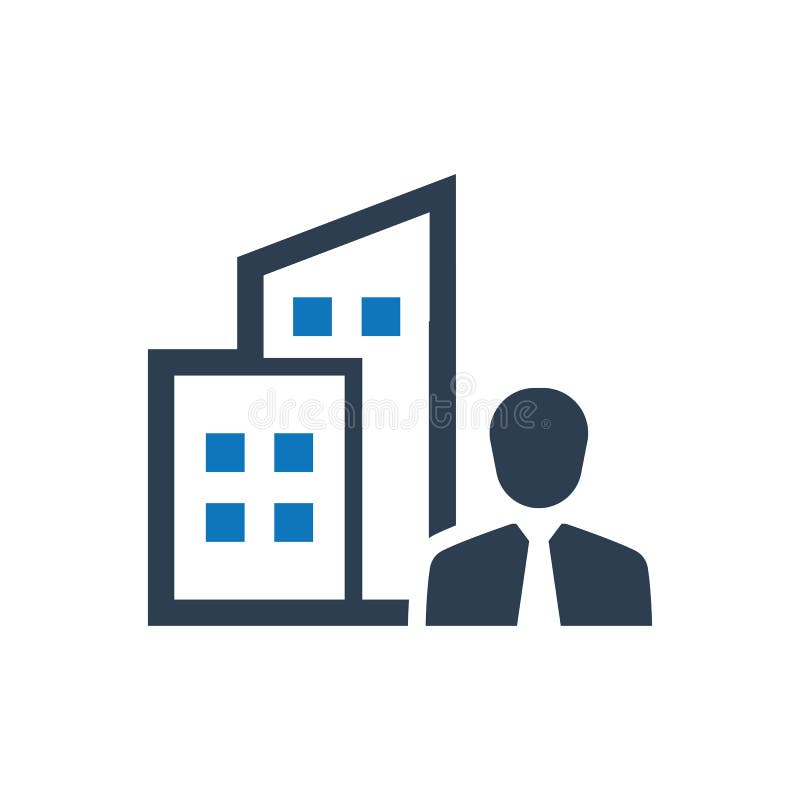 Real Estate Agent Icon stock vector. Illustration of agent - 128917606