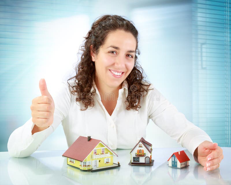 Real Estate Agent Offers a Wide Selection Apartments Stock Image ...