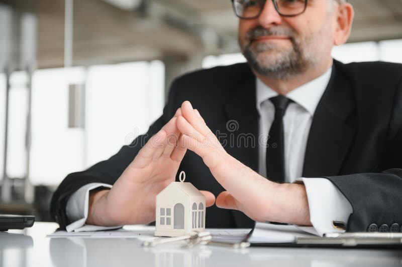 Real Estate Agent in Office Stock Photo - Image of occupation, office ...