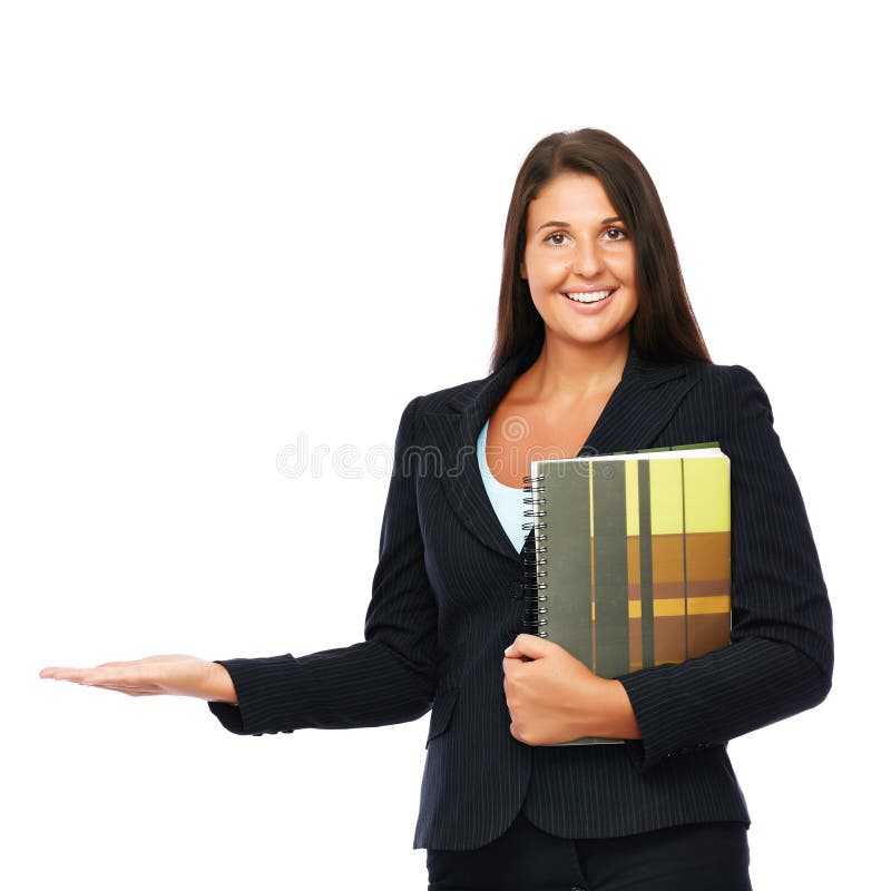 Closeup on Smiling Real Estate Agent Ready To Sell House. Stock Image ...