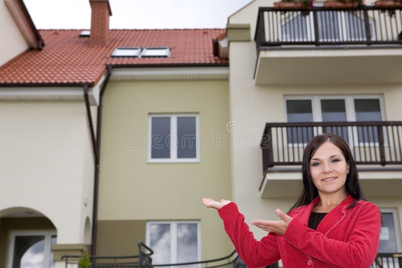 Real Estate Agent Showing Flat Stock Photo - Image of caucasian, agent ...