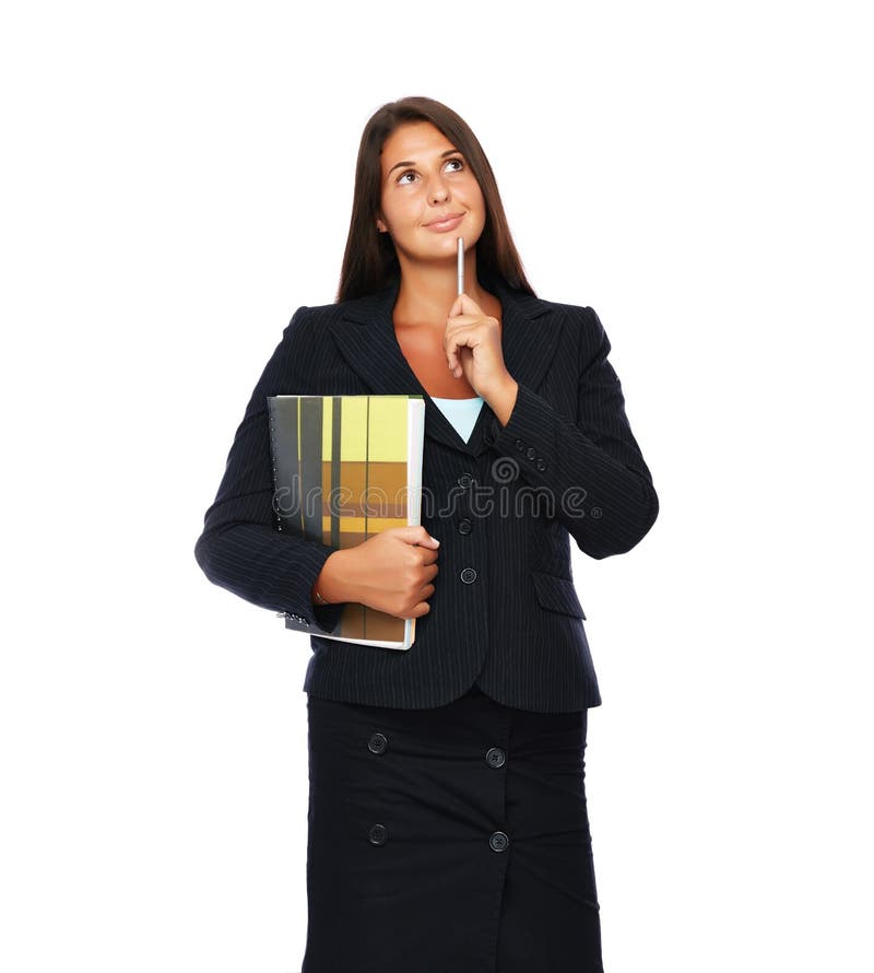 Real estate agent thinking stock image. Image of creativity - 43567213