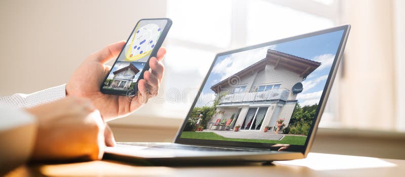 Real Estate Apartment Search. Selling Stock Image - Image of real ...