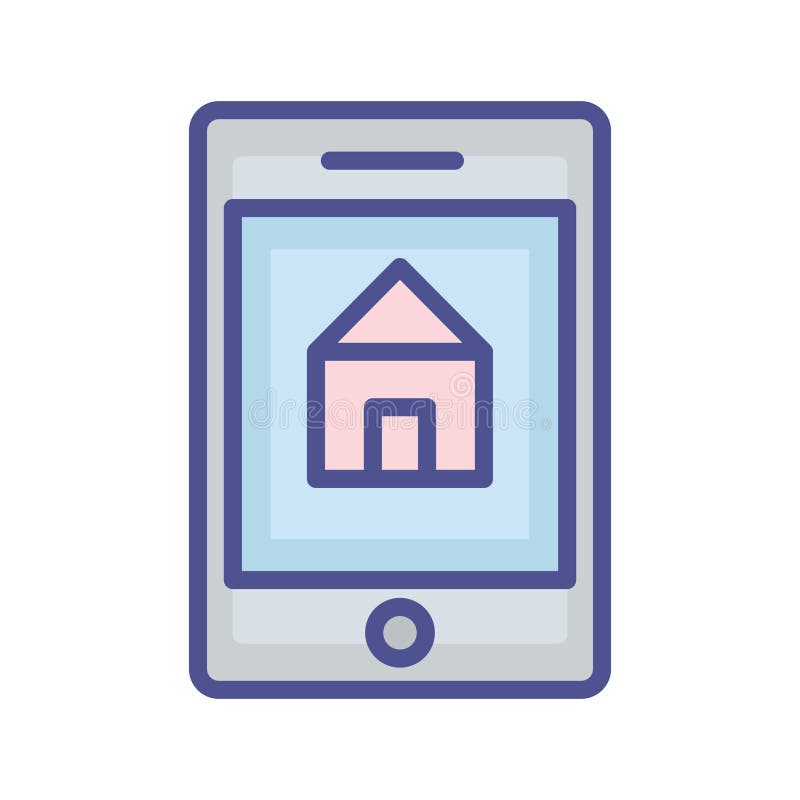 Real Estate App Isolated Vector Icon Which Can Easily Modify or Edit ...