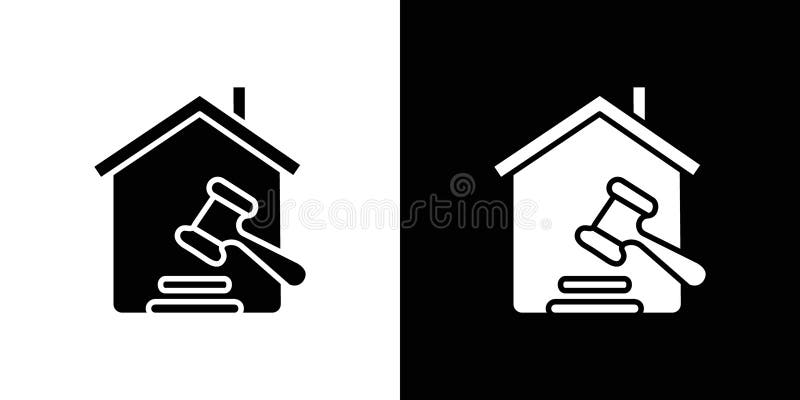 Real Estate Auction Icon Isolated Flat Vector in Outline Stock Vector ...