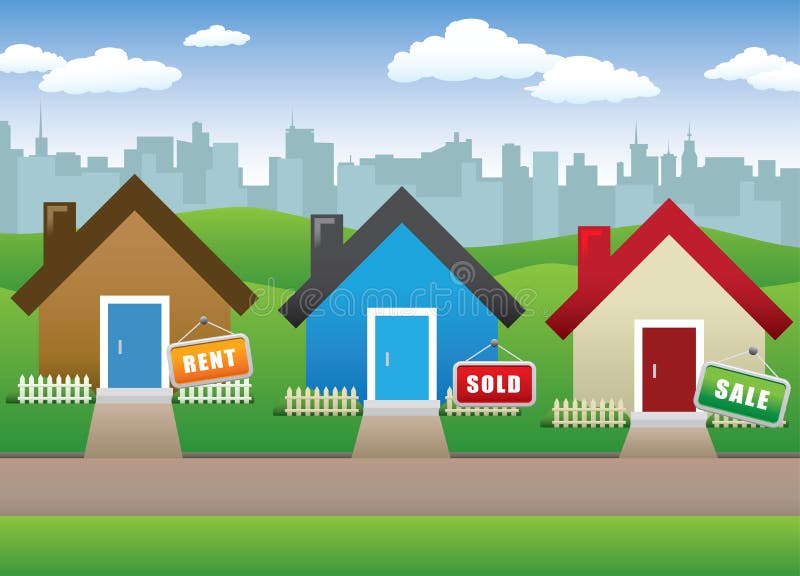 Real Estate Background stock vector. Illustration of sell - 8744925