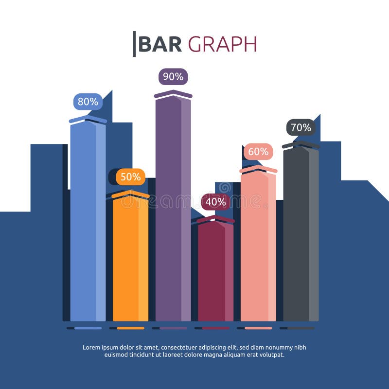 Real Estate Bar Graphic Chart Statistic Data Infographic Template Stock ...