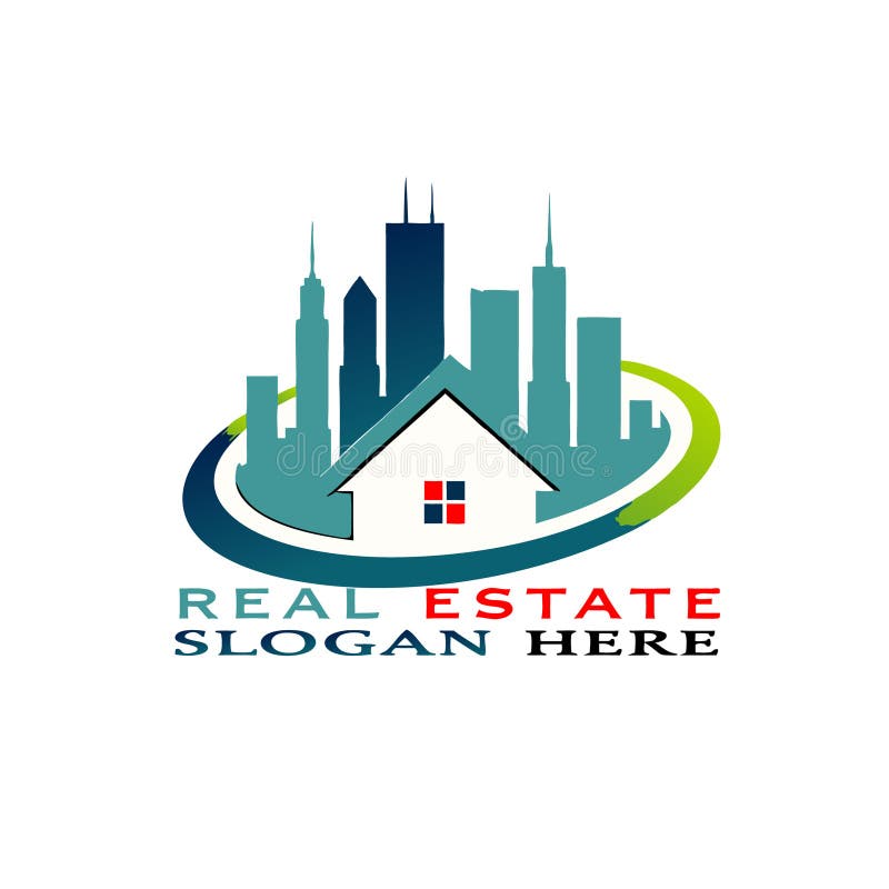 Real Estate Building and Construction Logo Vector Design Template ...
