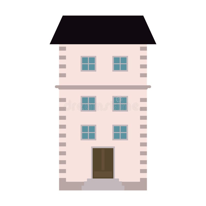 Real estate building stock vector. Illustration of investment - 136730815