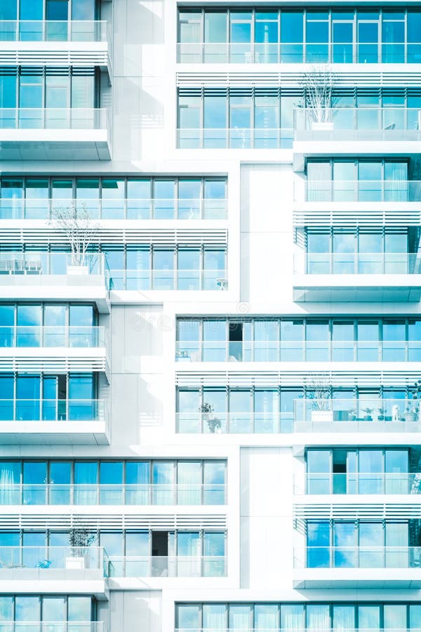 Real Estate Business Background - Modern Abstract Building Facade ...