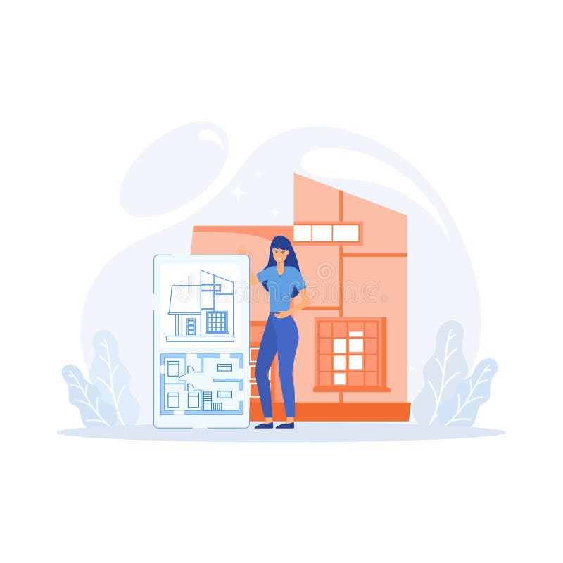 Real Estate Business Concept. Real Estate Floor Plan Stock Vector ...