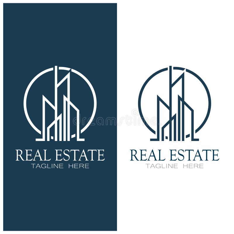 Real Estate Business Logo Template, Building, Property Development, and ...