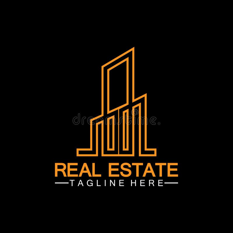 Real Estate Business Logo Vector Illustration Design Stock Vector ...
